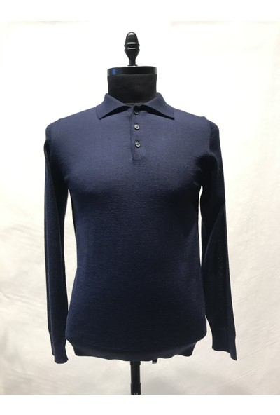 Utes Erkek Yünlü Triko Polo Yaka Kazak