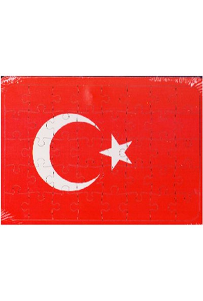 Darksent Türk Bayrağı Ahşap Puzzle 32 x 21 cm 40 Parça Darksent Türk Bayrağı Ahşap Puzzle 32 x 21 cm 40 Parça