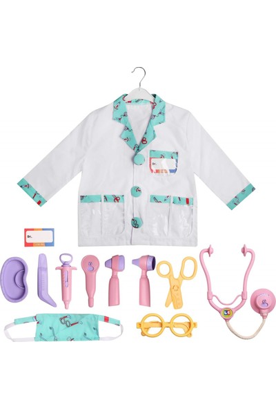 Let's Be Child Lc Pembe Doktor Seti ve Çocuk Kostümü Let's Be Child Lc Pembe Doktor Seti ve Çocuk Kostümü