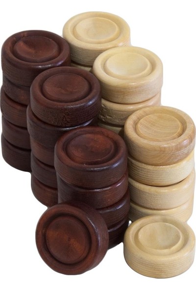 Helena Wood Art Şimşir Mini Tavla Pulu 17MM Helena Wood Art Şimşir Mini Tavla Pulu 17MM