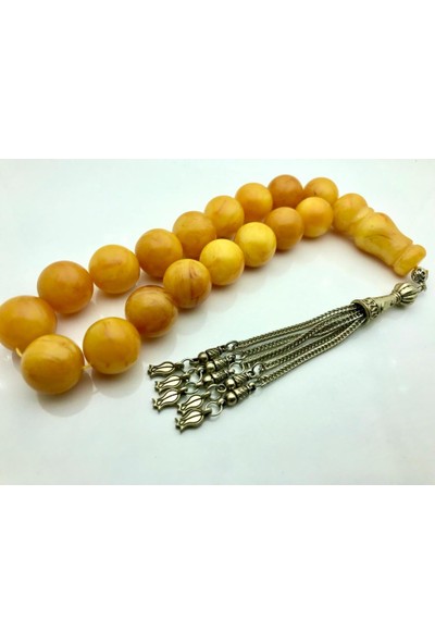 Tesbihvar Şak Şak Efe Toz Kehribar Tesbih