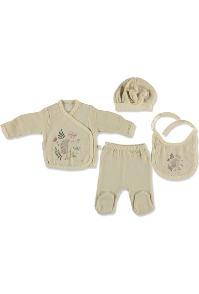 Bebbek Organik Müslin 4lü Premature Set