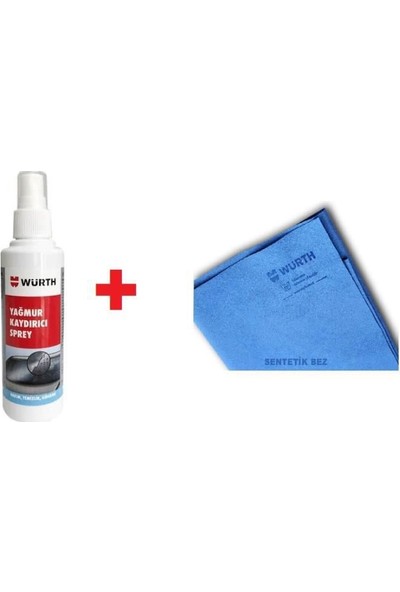 Würth Yağmur Kaydırıcı 150 Ml+Sentetik Güderi Bez