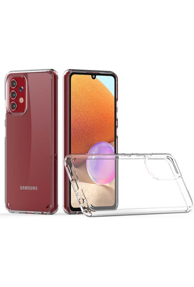 Case 4U Samsung Galaxy A32 4G Kılıf Coss Sert Silikon Arka Kapak Şeffaf Case 4U Samsung Galaxy A32 4G Kılıf Coss Sert Silikon Arka Kapak Şeffaf