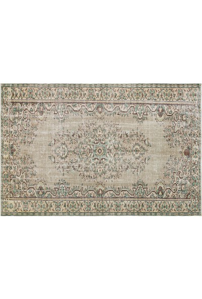 Bespoky Vintage 170X258 cm Geleneksel Oryantal Yün Pamuk El Dokuma Alan Halısı