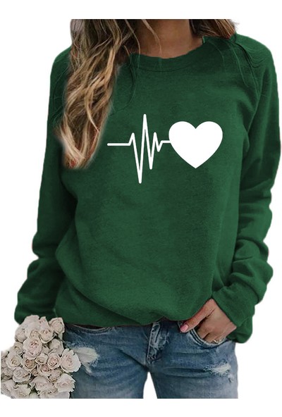 Chuangmeng Kadın Yuvarlak Yakalı Kazak (Yurt Dışından)