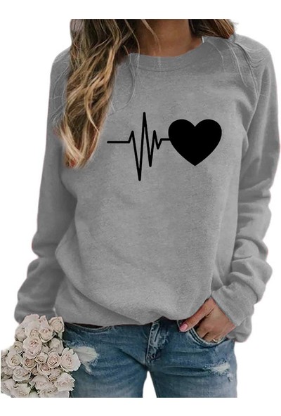 Chuangmeng Kadın Yuvarlak Yakalı Kazak (Yurt Dışından)