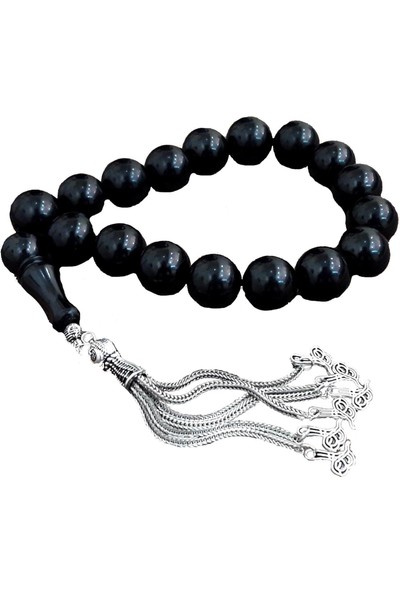 Pigado 15 mm Siyah Gürcistan Oltusu 17'li Efe Tesbihi Pigado 15 mm Siyah Gürcistan Oltusu 17'li Efe Tesbihi