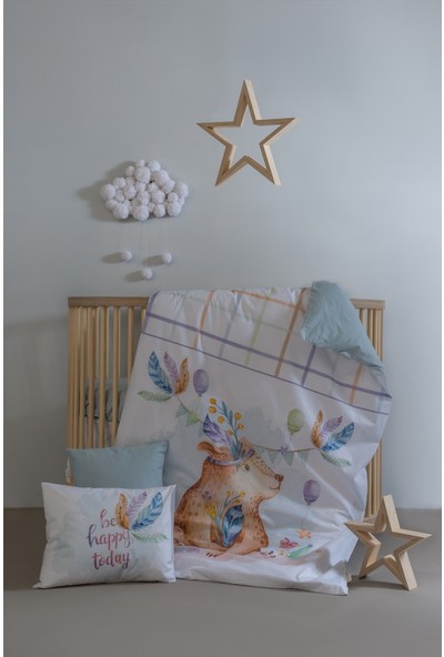 Merbasita Ayıcık Bebek Nevresim Takımı