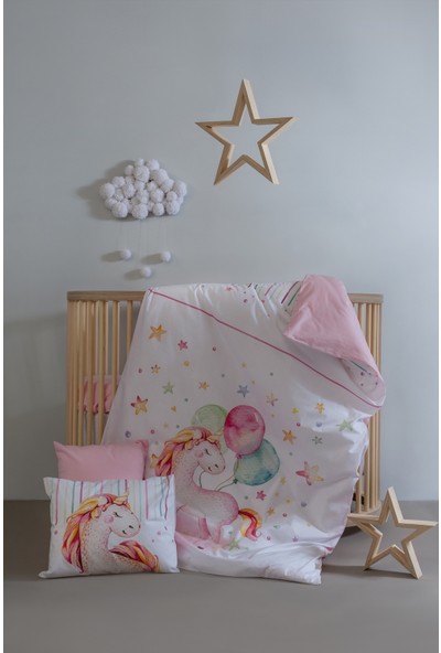 Merbasita Unicorn Bebek Nevresim Takımı Merbasita Unicorn Bebek Nevresim Takımı