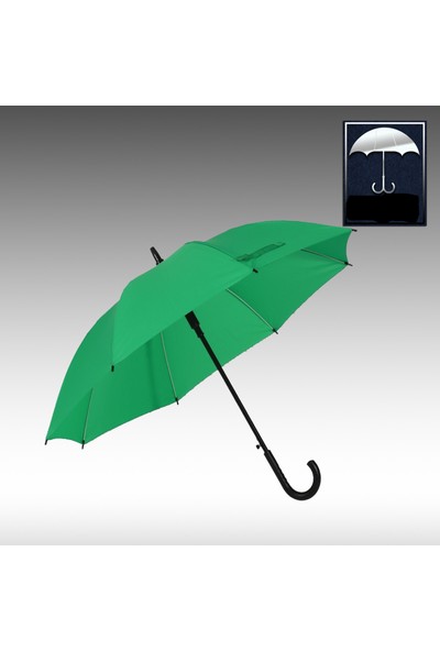 Kangaroo Otomatik Koyu Yeşil 8 Telli Fiber Baston Şemsiye