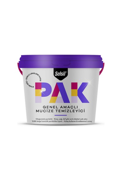 Selsil Pak Genel Amaçlı Mucize Temizleyici 500 gr Selsil Pak Genel Amaçlı Mucize Temizleyici 500 gr
