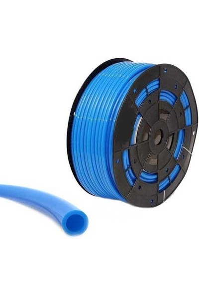 Omniwash 4 x 6 mm Mavi Pvc Parlatıcı Hortumu 100 mt Makara