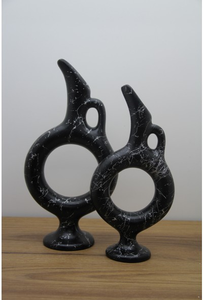 By Damla Collection Seramik Hitit Vazo Ikili Set 4