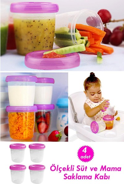 Pulca Shop Anne Sütü ve Mama Saklama Kabı Pulca Shop Anne Sütü ve Mama Saklama Kabı