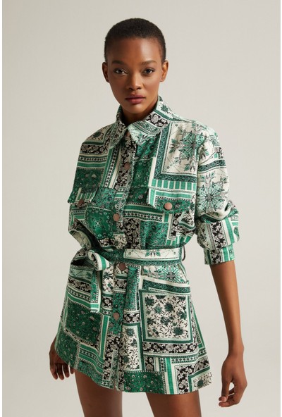 Cloi 21FW-01-J-0101 Ceket Patchwork