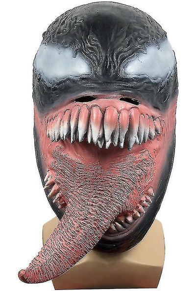 Venom Maskesi Başlık Masquerade Korku Şapkalar Cadılar Bayramı Sahip Cosplay Sahne Venom Maskesi Başlık Masquerade Korku Şapkalar Cadılar Bayramı Sahip Cosplay Sahne