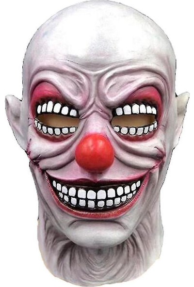 Lateks Palyaço Maskesi Başlık Cadılar Bayramı Korku Kafatası Maskesi Noel Masquerade Cosplay Sahne Lateks Palyaço Maskesi Başlık Cadılar Bayramı Korku Kafatası Maskesi Noel Masquerade Cosplay Sahne