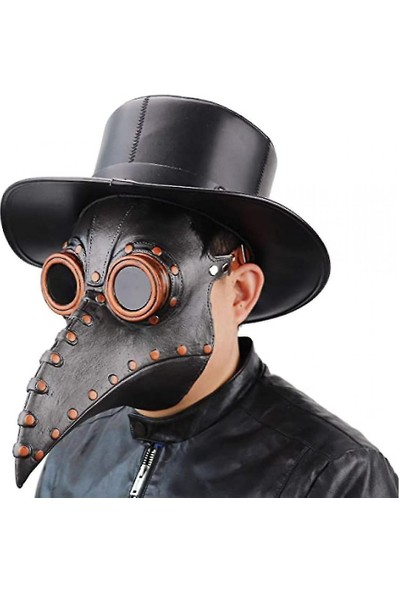 Veba Doktor Karga Maskesi Steampunk Uzun Burun Kuş Gaga Maskesi Veba Doktor Karga Maskesi Steampunk Uzun Burun Kuş Gaga Maskesi