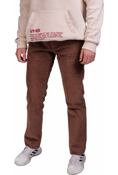 Daniel Voi Kadife Açık Kahverengi Erkek Regular Fit Pantolon