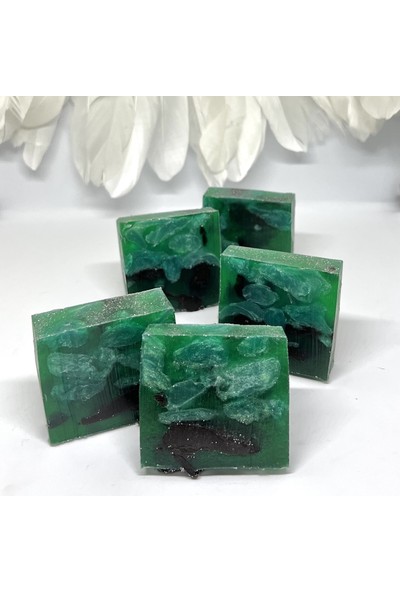 Natuur Collection 1881 Zümrüt Taşı Sabunu Egzotik Orman Kokulu 5'li Dekoratif Sabun