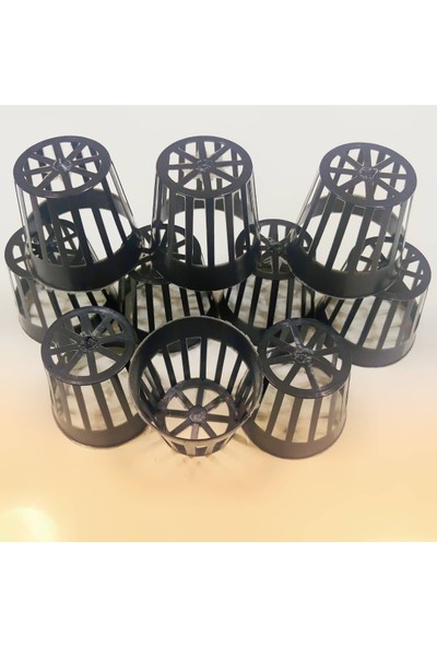 Topraksız Tarım 25 Adet File Saksı 5*5cm