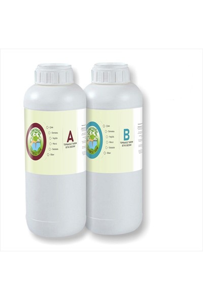 Topraksız Tarım Marul Besini 1 Litre A ve B Besini Hidroponik Topraksız Tarım Marul Besini 1 Litre A ve B Besini Hidroponik