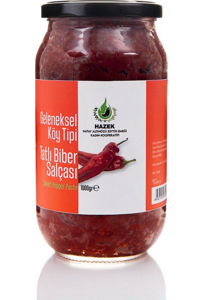 Hazek kadın kooperatifi tatlı biber salçası