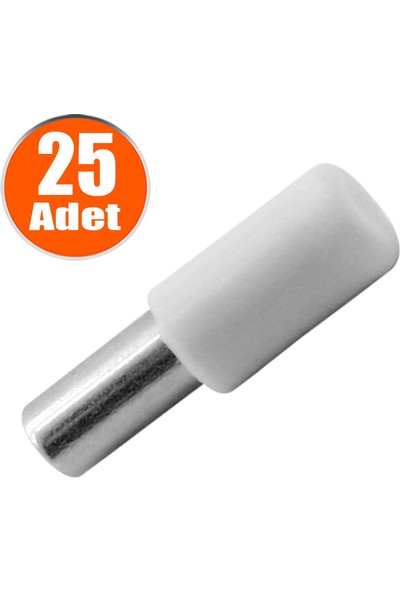 Badem10 Raf Pimi Plastik Başlı Cam Tutucu Mobilya Dolap Pimi (25 Adet) Badem10 Raf Pimi Plastik Başlı Cam Tutucu Mobilya Dolap Pimi (25 Adet)
