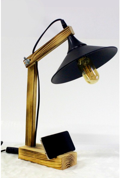 Hectic London Masa Lambası Ahşap