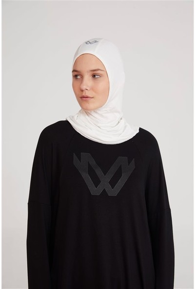 Manila Aktif Beyaz Bone Hijab