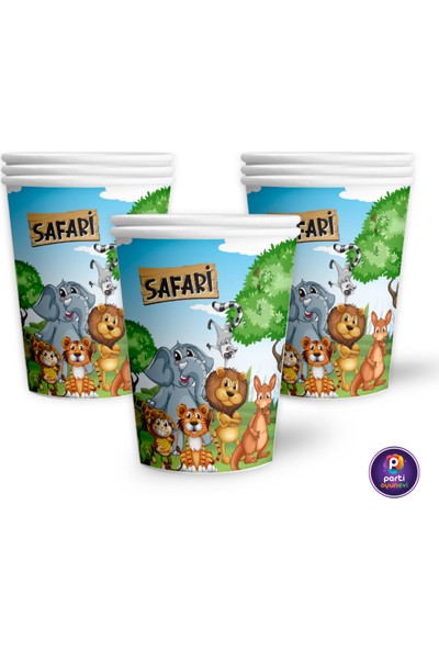Parti Ustası Safari Karton Bardak 8'li Parti Ustası Safari Karton Bardak 8'li