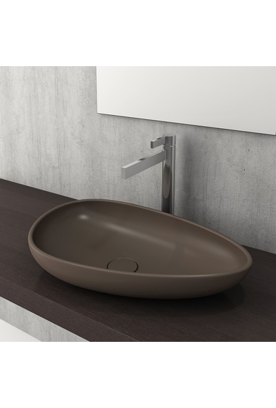Bocchi Etna Çanak Lavabo 58 cm Mat Kahve
