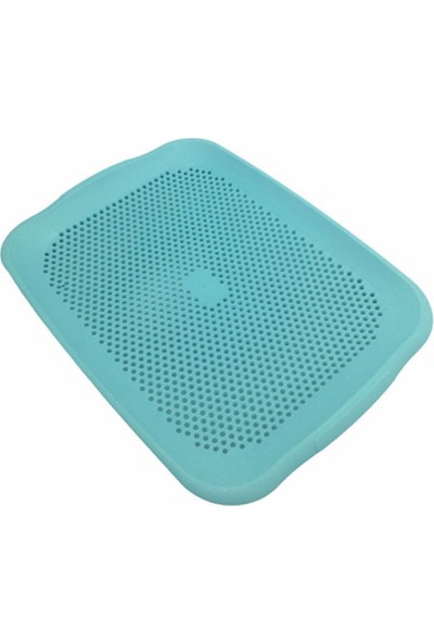 Gondol Plastik Süzgeçli Kesim Panosu Sebze Meyve Yıkama (Mavi)