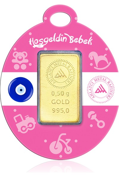 Ahlatcı 24 Ayar 0.5 gr Altın Kız Bebek