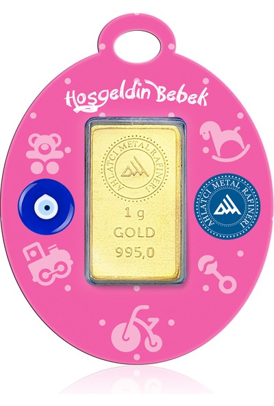 Ahlatcı 24 Ayar 1 gr Altın Kız Bebek