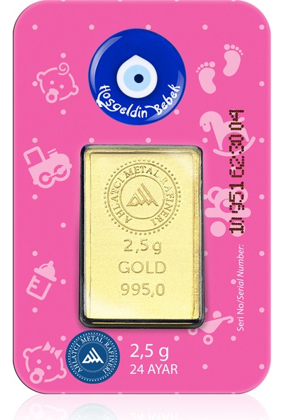 Ahlatcı 24 Ayar 2.5 gr Altın Kız Bebek