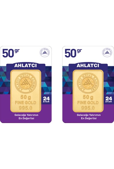 Ahlatcı 24 Ayar 100 Grram Külçe Altın