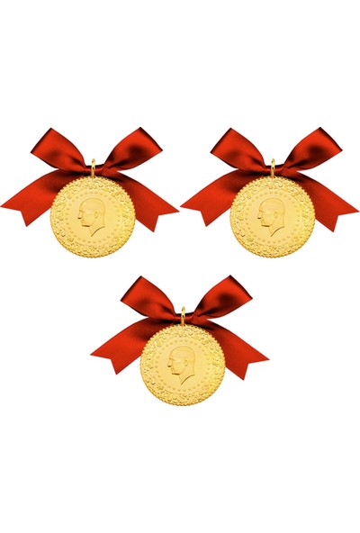 Ahlatcı Sarrafiye 3 Adet Eski Tarihli Yarım Altın Ahlatcı Sarrafiye 3 Adet Eski Tarihli Yarım Altın