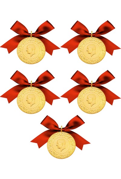 Ahlatcı Sarrafiye 5 Adet Eski Tarihli Yarım Altın Ahlatcı Sarrafiye 5 Adet Eski Tarihli Yarım Altın