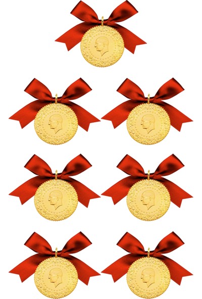 Ahlatcı Sarrafiye 7 Adet Eski Tarihli Yarım Altın Ahlatcı Sarrafiye 7 Adet Eski Tarihli Yarım Altın