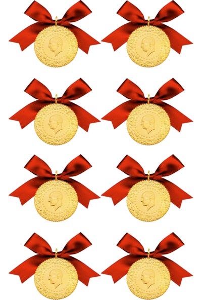 Ahlatcı Sarrafiye 8 Adet Eski Tarihli Tam Altın Ahlatcı Sarrafiye 8 Adet Eski Tarihli Tam Altın