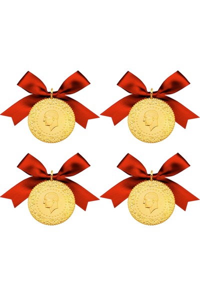 Ahlatcı Sarrafiye 4 Adet Eski Tarihli Tam Altın Ahlatcı Sarrafiye 4 Adet Eski Tarihli Tam Altın