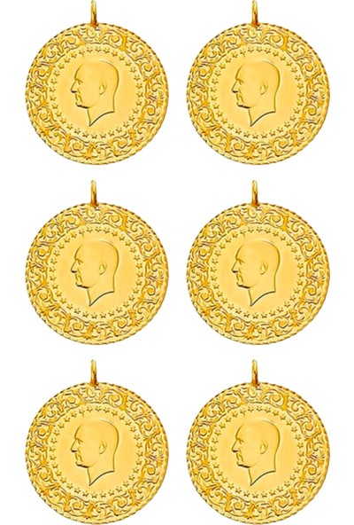 Ahlatcı Sarrafiye 6 Adet Yeni Tarihli Çeyrek Altın Ahlatcı Sarrafiye 6 Adet Yeni Tarihli Çeyrek Altın