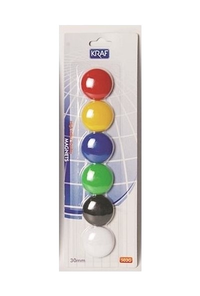 Kraf 503G 30 mm Mıknatıs 6'lı