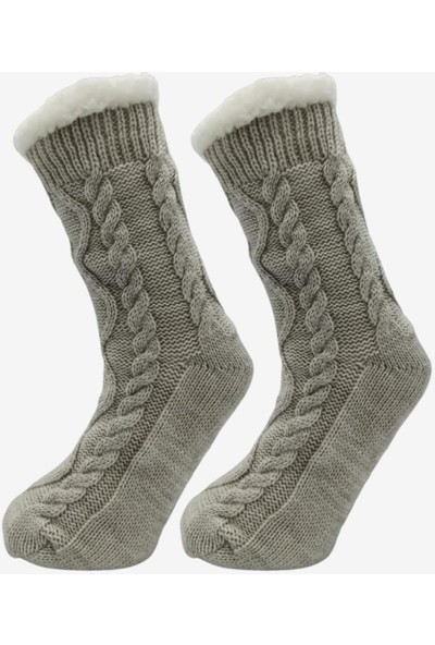 Shocks Kışlık Peluş Ev Çorabı - 16