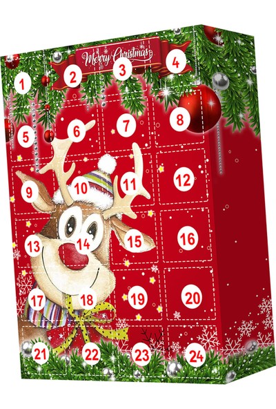 Dolity Noel Geri Sayım Advent Takvimi 24 Gün Sürpriz Kör Kutusu Kör (Yurt Dışından) Dolity Noel Geri Sayım Advent Takvimi 24 Gün Sürpriz Kör Kutusu Kör (Yurt Dışından)