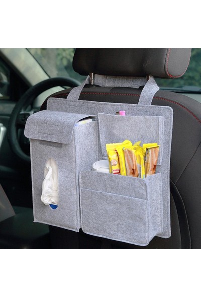 INNDREAM Mini Keçe Araç Içi Eşya Düzenleyici Araba Koltuk Arkası Çantası