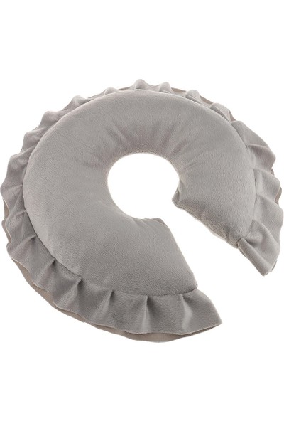 F Fityle Spa Salon Masajı Masa Beşiği Yüz Rahatla Yastık Boynu U Yastık Seyahat Gri Gri (Yurt Dışından)