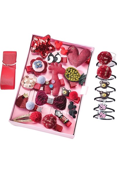 Ruicheng 24 Adet Kız Saç Aksesuarları (Yurt Dışından)